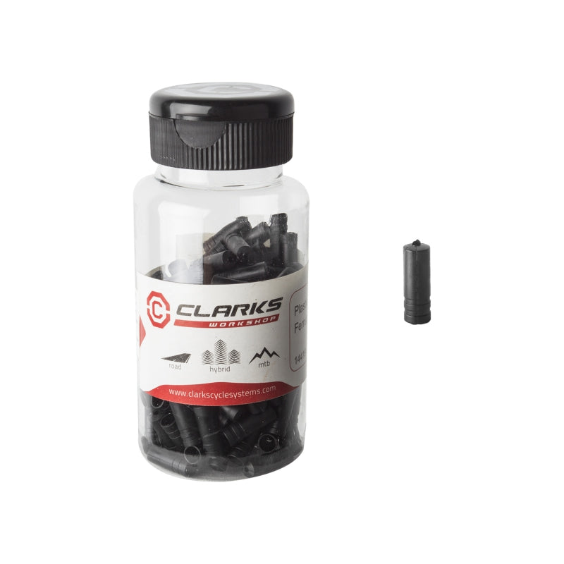 Clarks Cable Ferrules SIS 4mm Plastic Black Bottle of 150 – Trek Bike ...